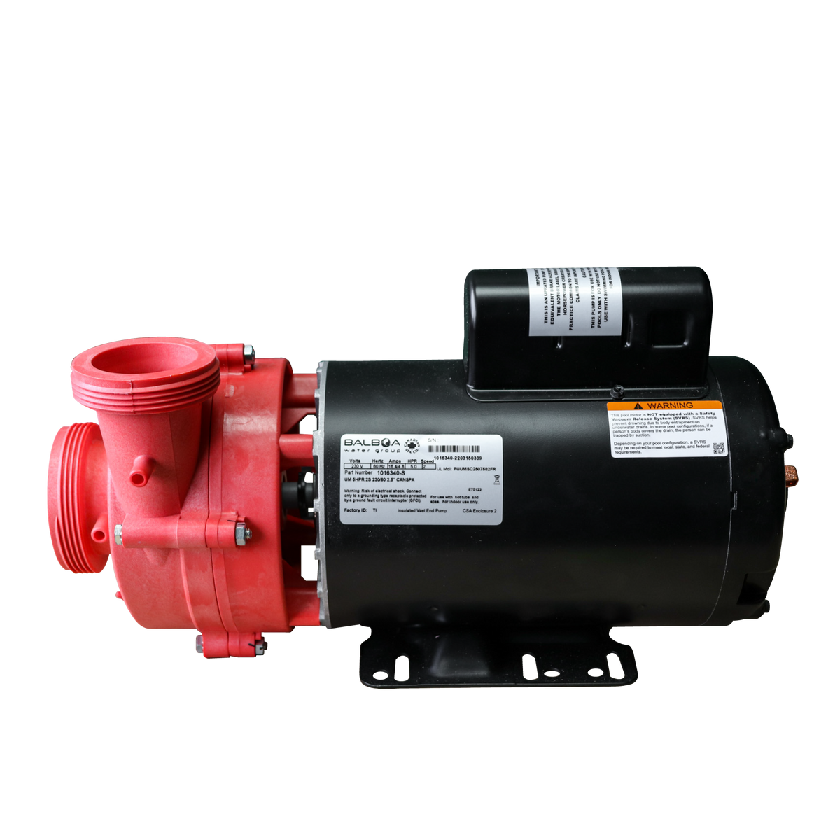 Balboa 5HP Pump 2SP 240V 2.5in/2in – Great Lakes Spas